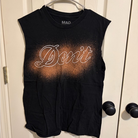 MAD Engine | Tops | Mad Engine Black And Orange Dont Muscle Tee | Poshmark